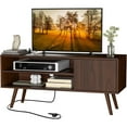 Mid-Century Modern 48 TV Stand: Cozy Castle Entertainment Center with ...