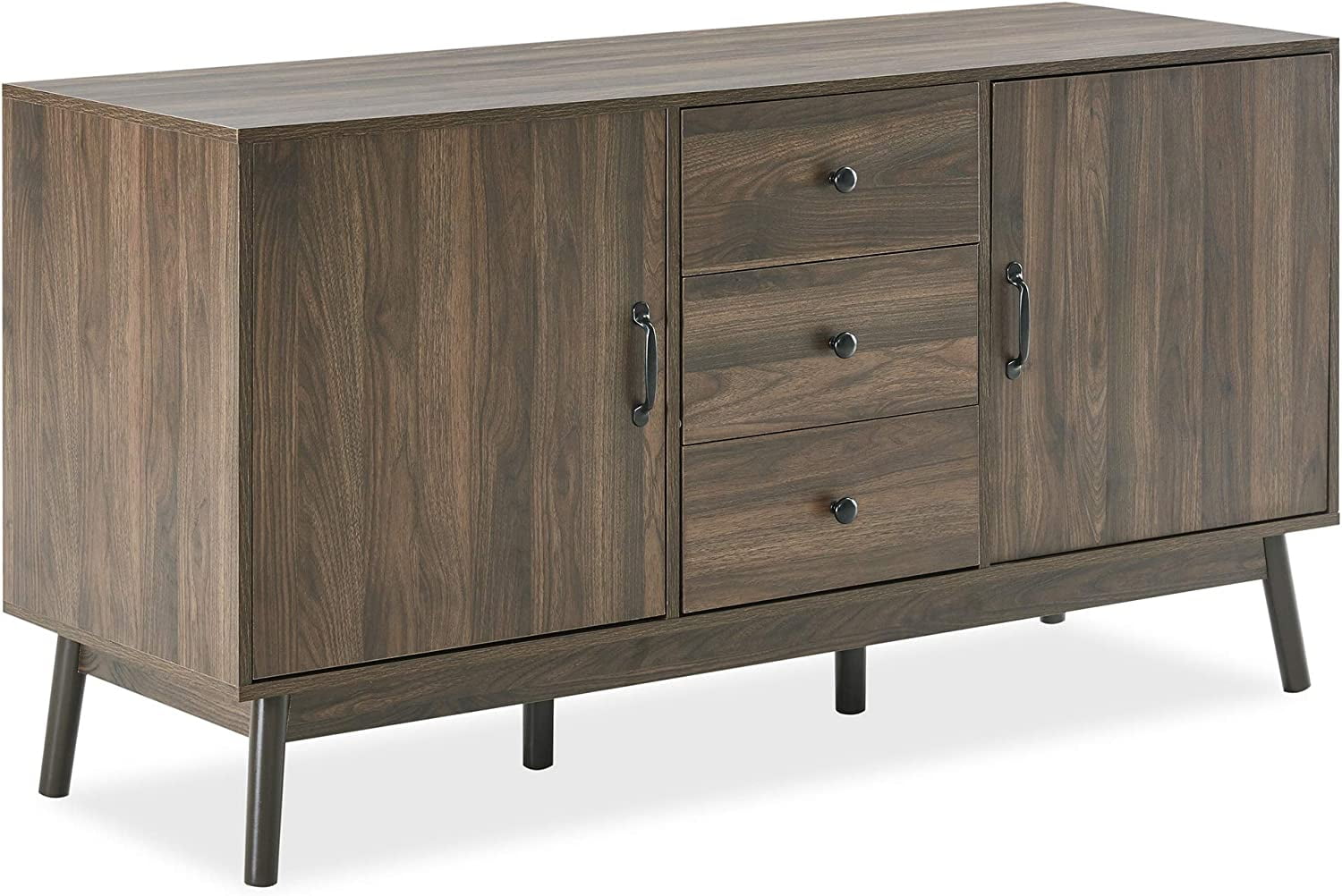 Mid Century Modern 57 Inch Sideboard Kitchen Buffet TV Stand ...