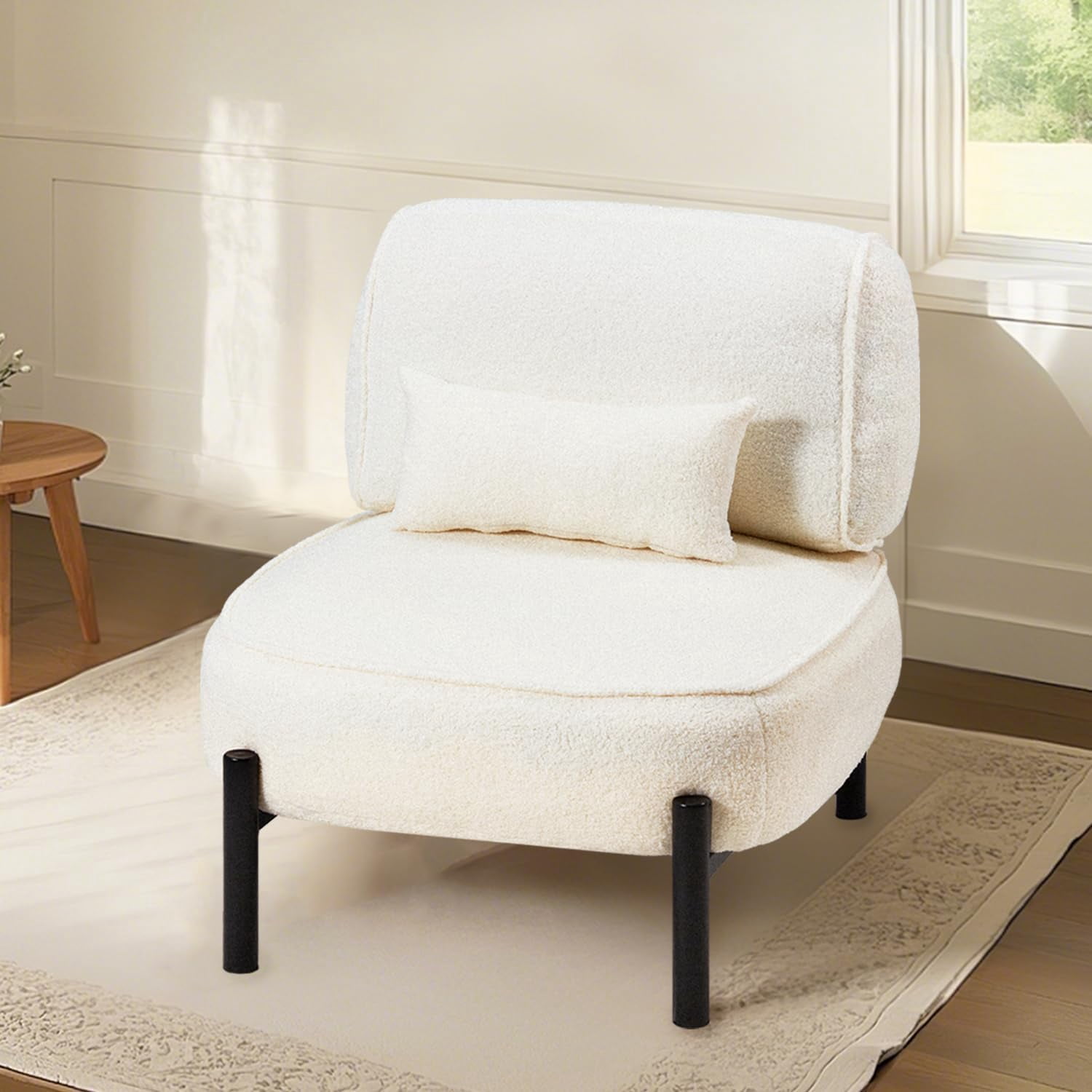Mid Century Modern Accent Chair, Extra Large Teddy Upholstered Lounge ...