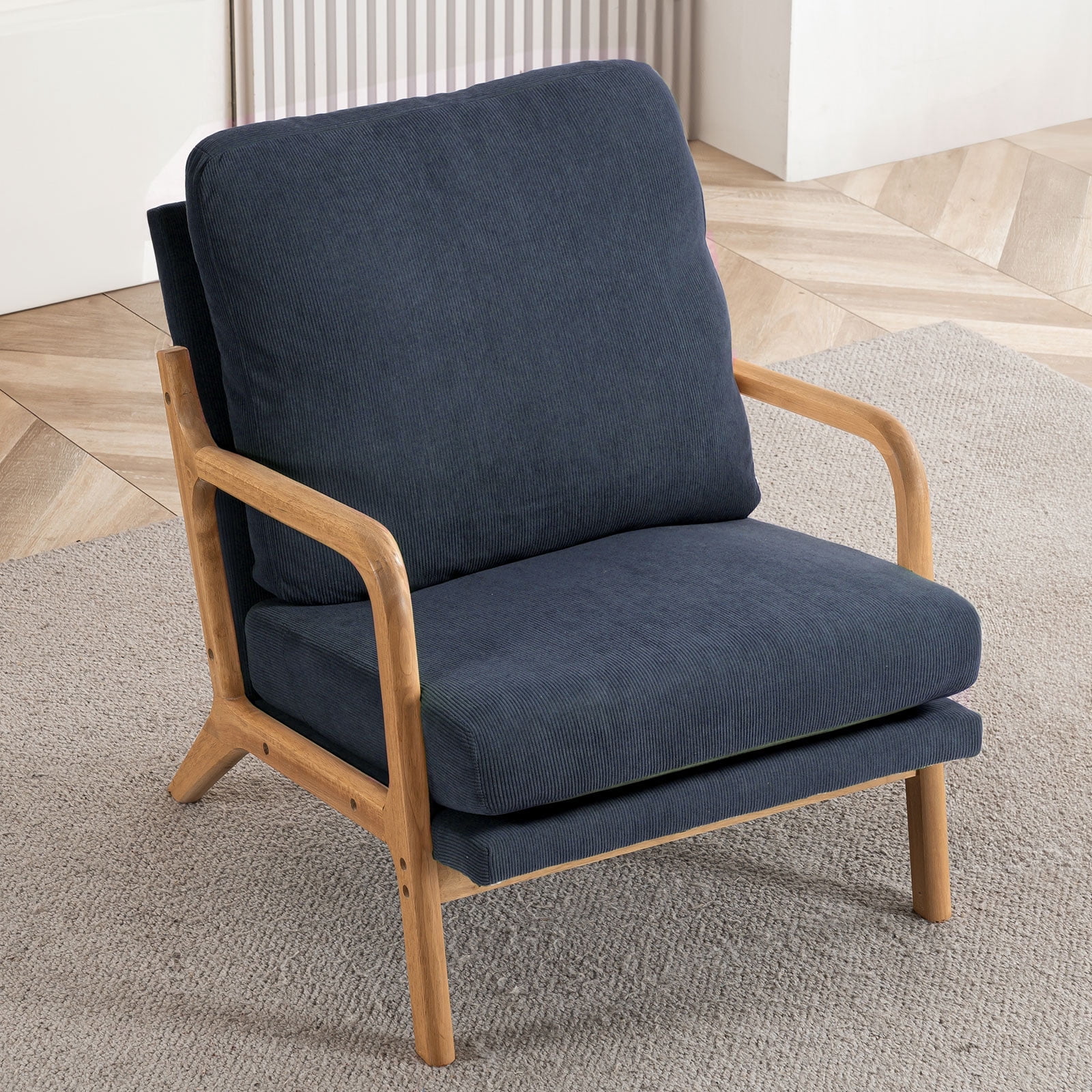 Mid Century Modern Accent Chairs for Living Room, 23” Wide Comfy Chair ...