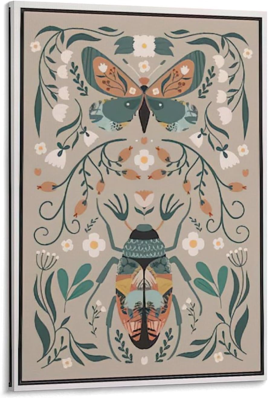 Mid Century Modern Art Boho Wall Decor Canvas Poster Bedroom Decoration Landscape Office ...