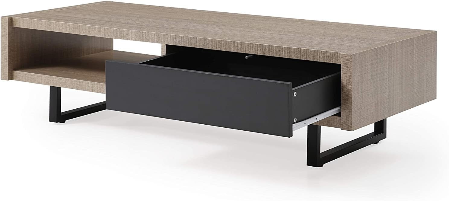 Mid-Century Modern Ash Living Room Coffee Table,tan - Walmart.com