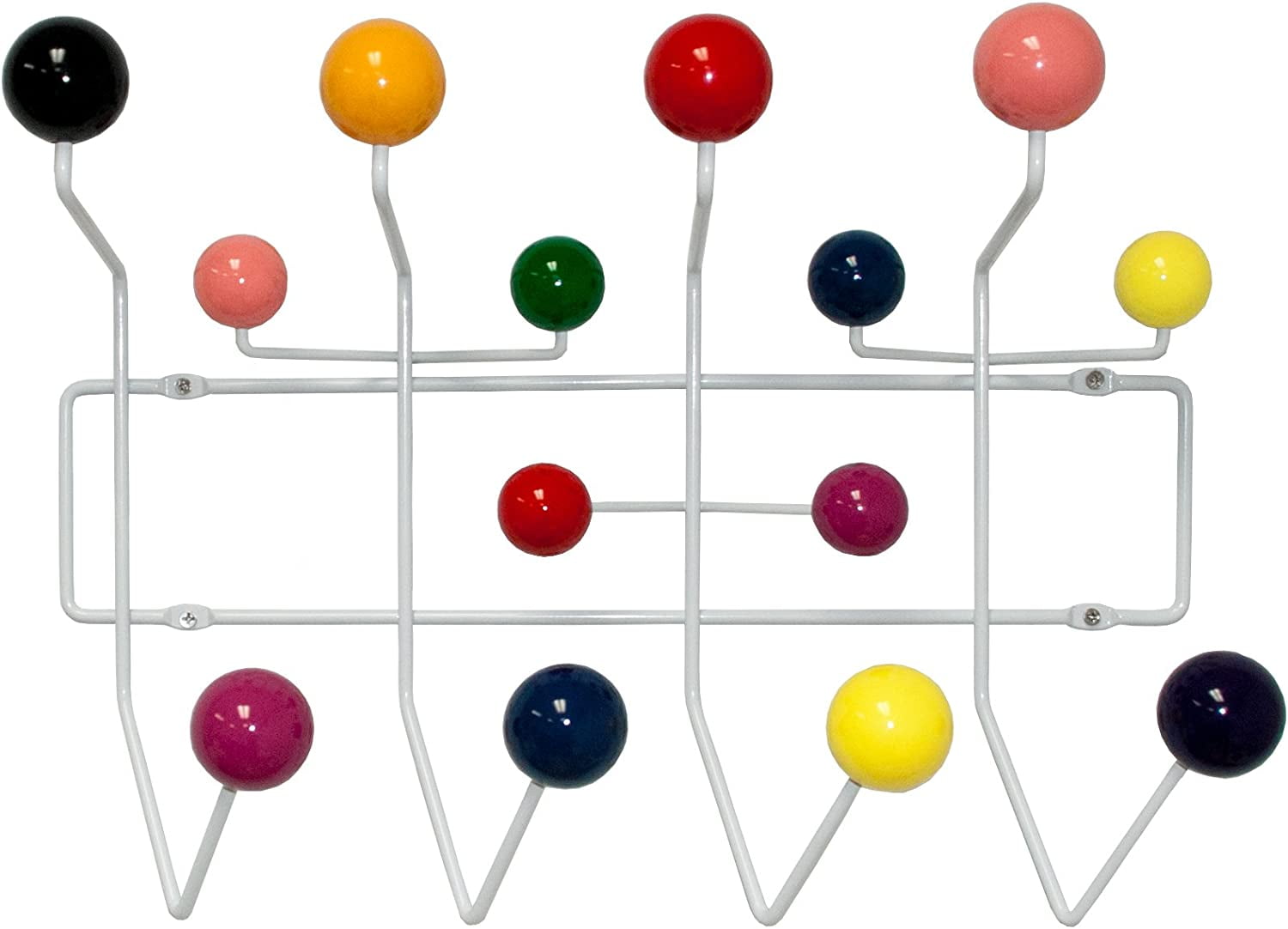 Mid Century Modern Bubble Wall Mounted Coat Rack, Multi Color - Walmart.com
