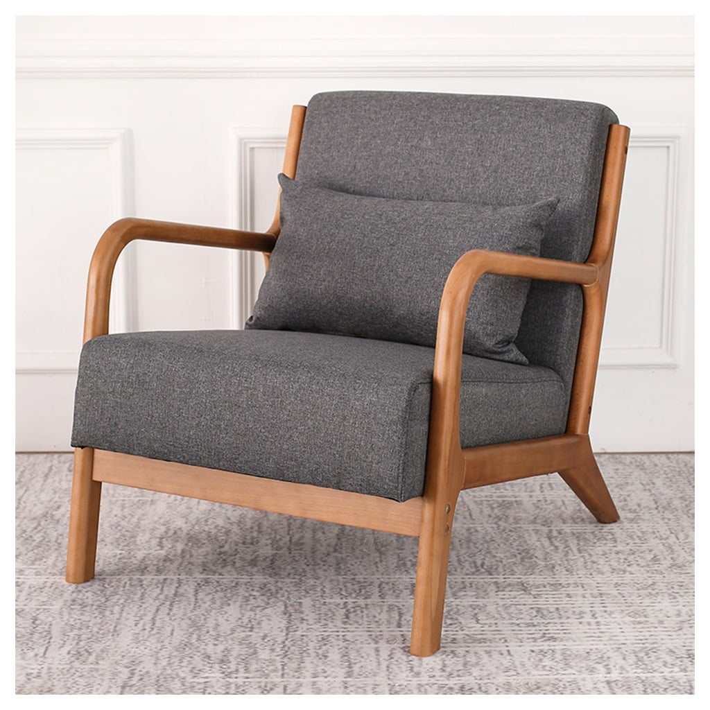 Mid Century Modern Chair, Sofa Chair For Bedroom, Wooden Accent Chair ...