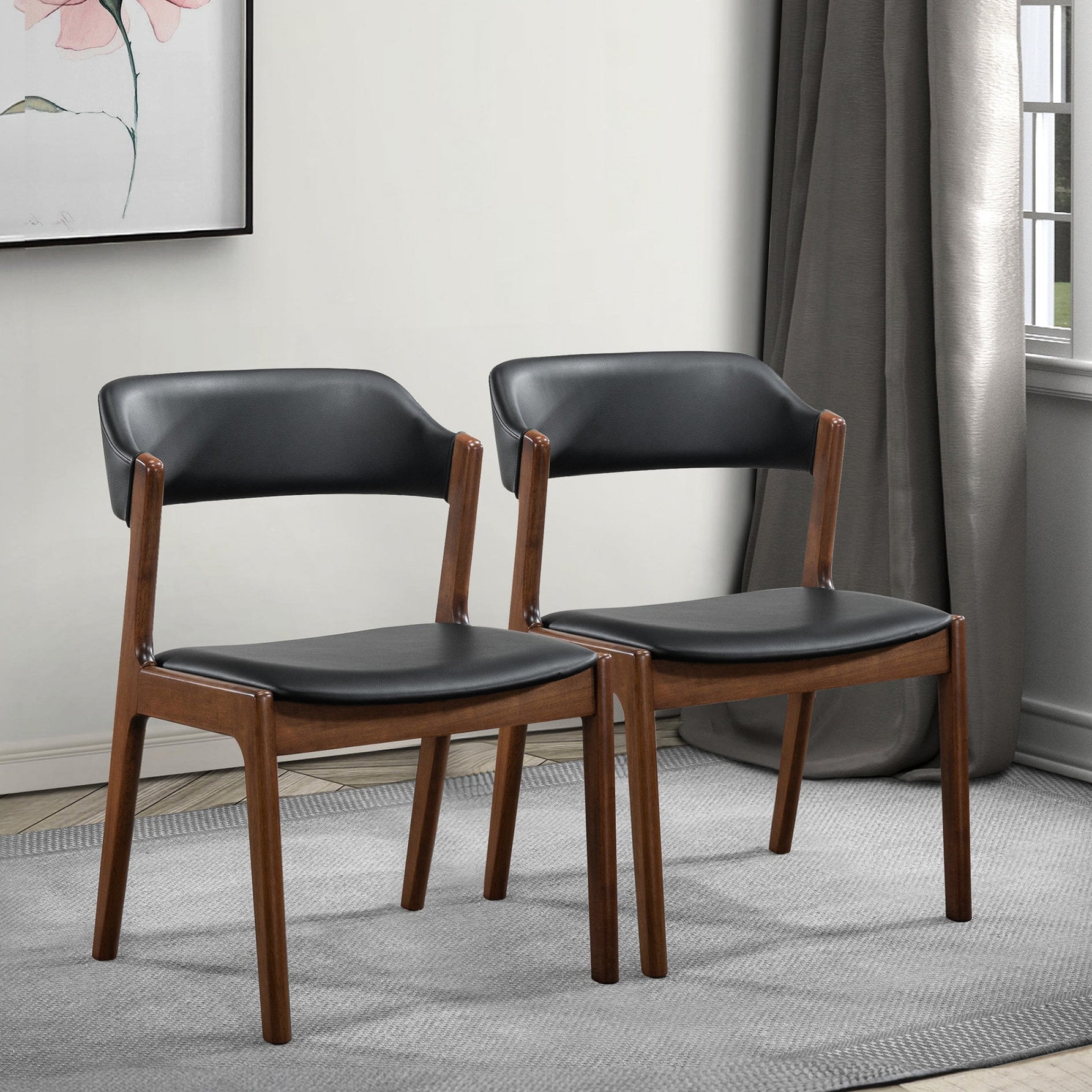Mid-Century Modern Chairs, Set of 2 | Great for Apartment Dining ...