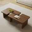 A&B Home Traditional Natural Wood Rattan Table, Open Cane Shelf - 29 ...