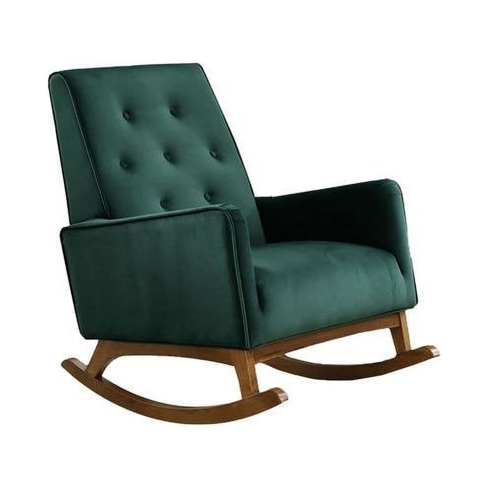 Mid-Century Modern Collin Rocking Chair, Blue Velvet - Walmart.com
