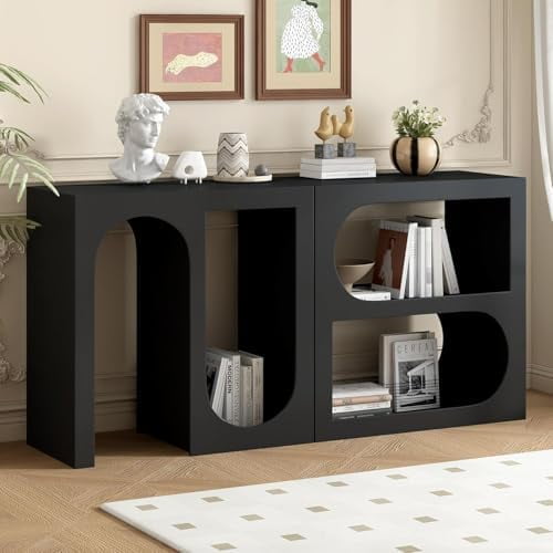 Mid Century Modern Console Table Wood Combination Modular Minimalism ...