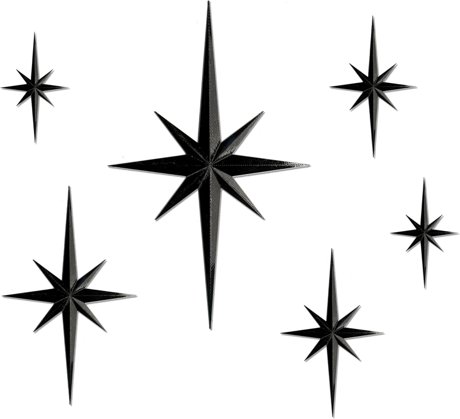 Mid Century Modern Decor, Gold Mcm Retro 3D Star Art Wall Sculpture ...