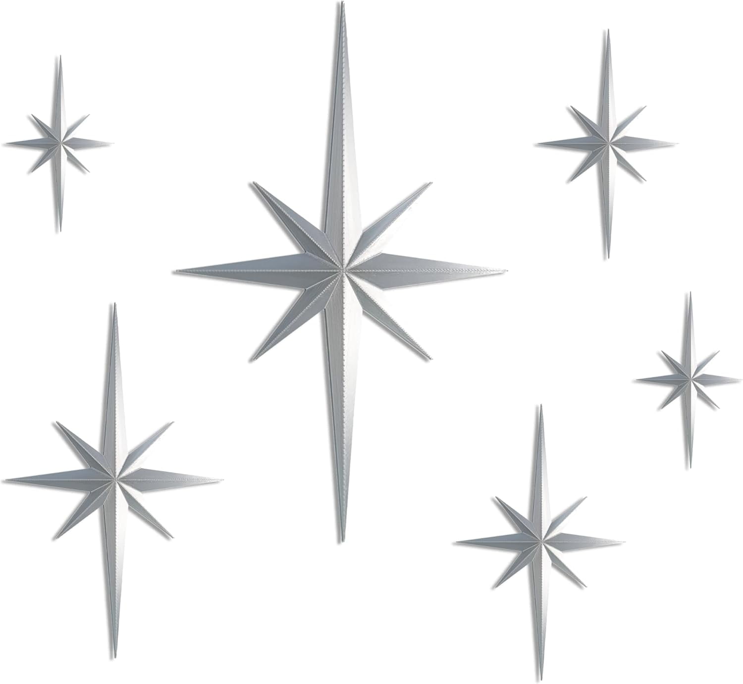 Mid Century Modern Decor, MCM Retro 3D Star Art Wall Sculpture, Plastic ...