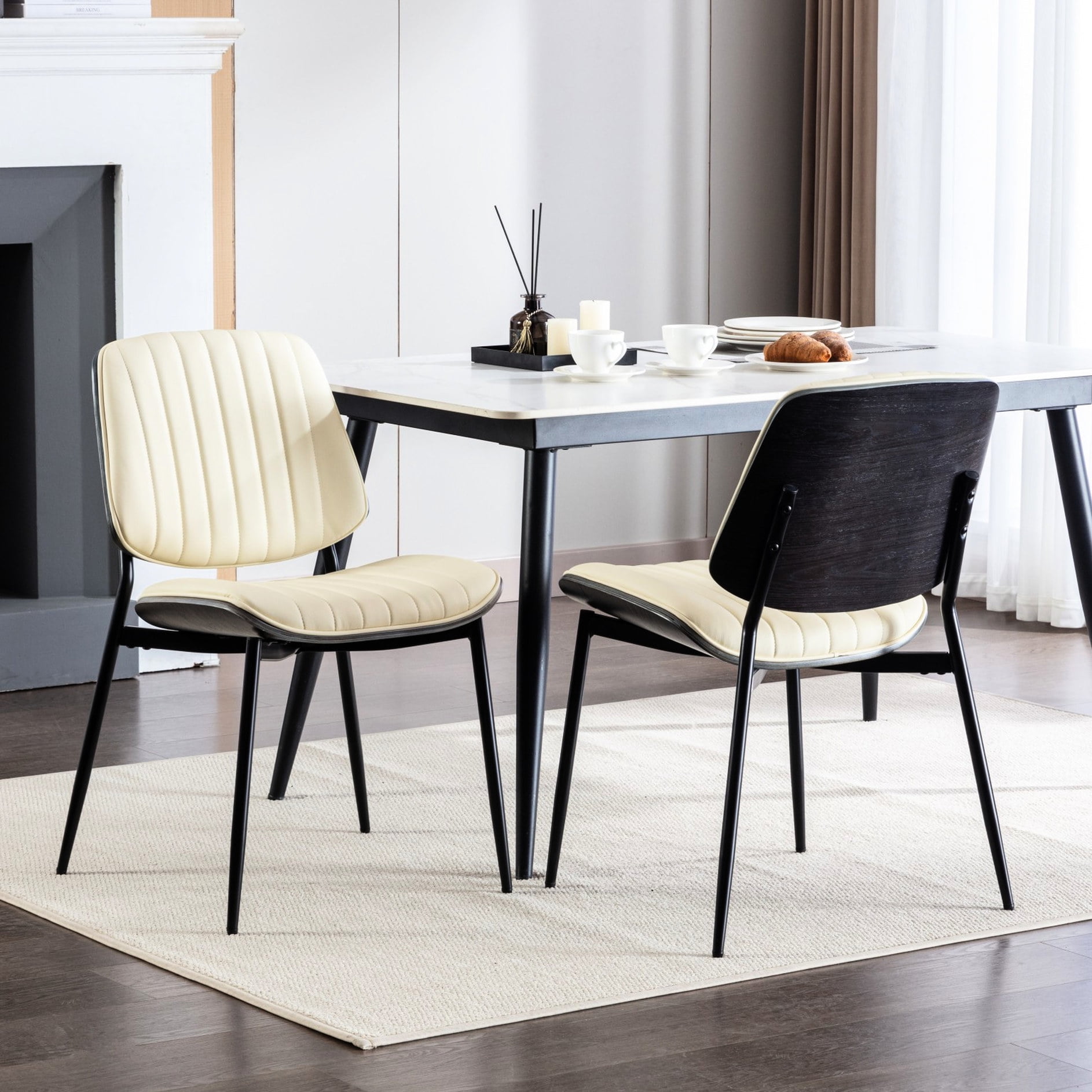 Mid Century Modern Dining Chair Duo | Used in Dining Room with Comfort ...