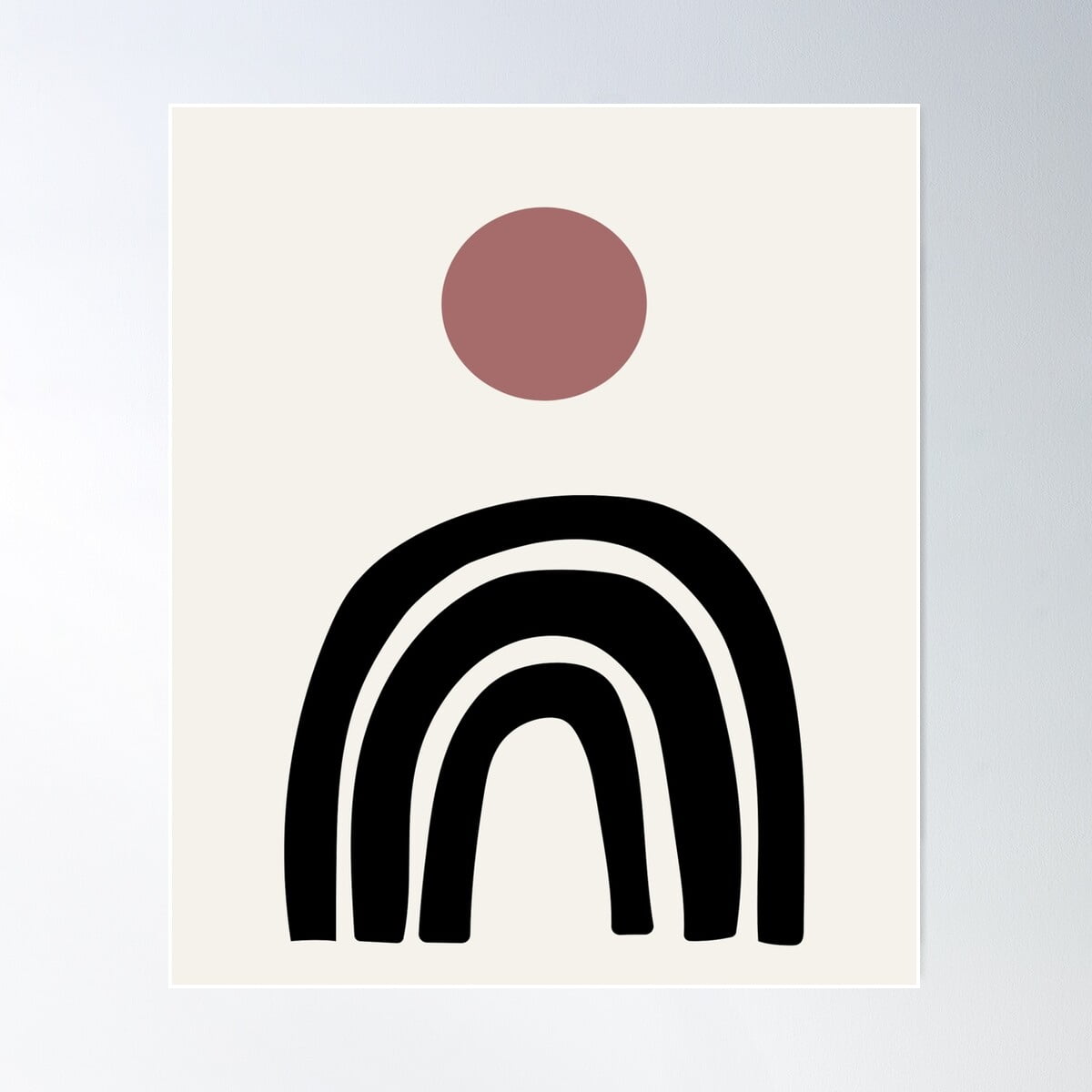 Mid-Century Modern Equilibrium Poster Wall Art, Modern Wall Decor For ...