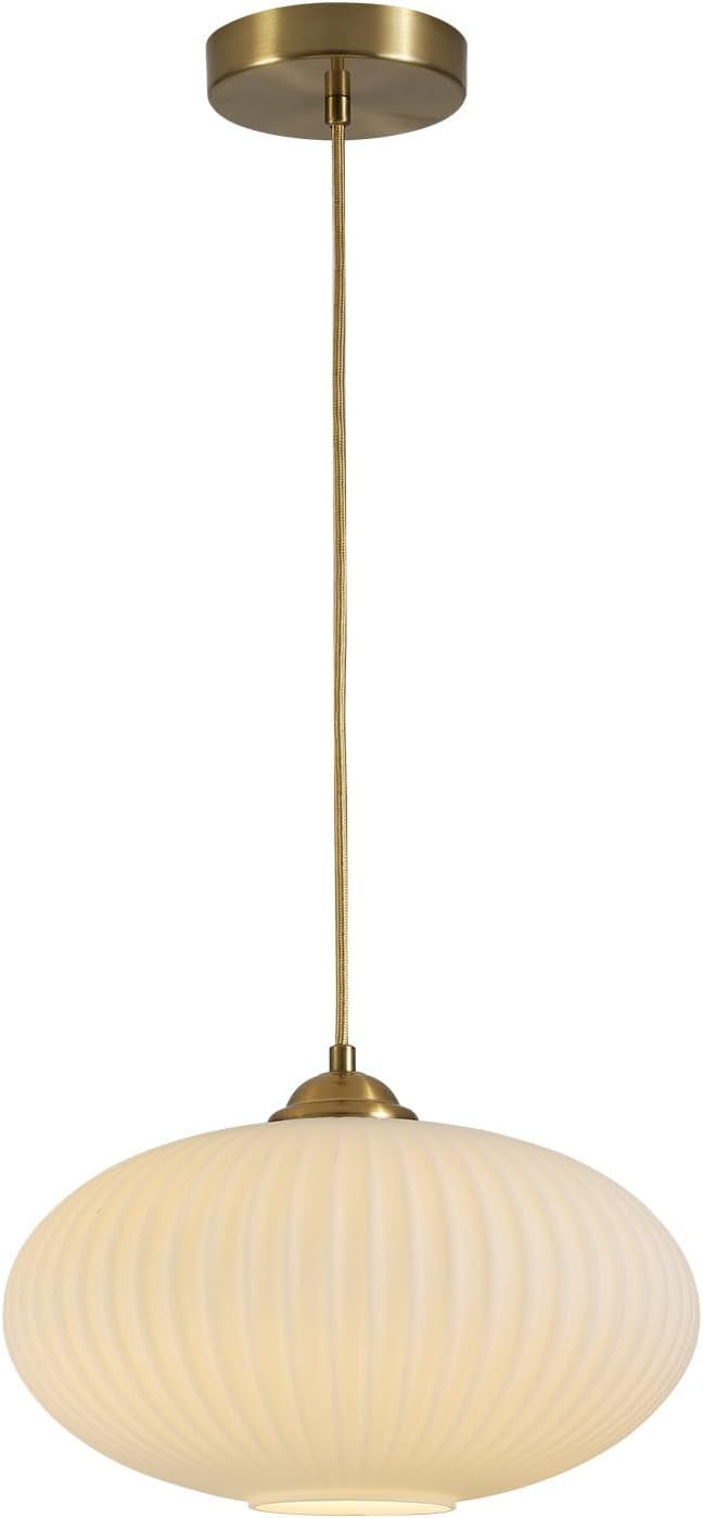 Mid Century Modern Gold Globe Pendant Light Antique Brass Kitchen ...