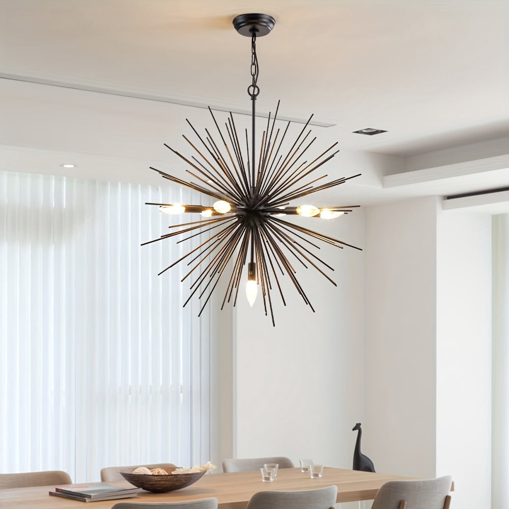 Mid-Century Modern Luxury Home Decor - 7-Light Starburst Chandelier ...