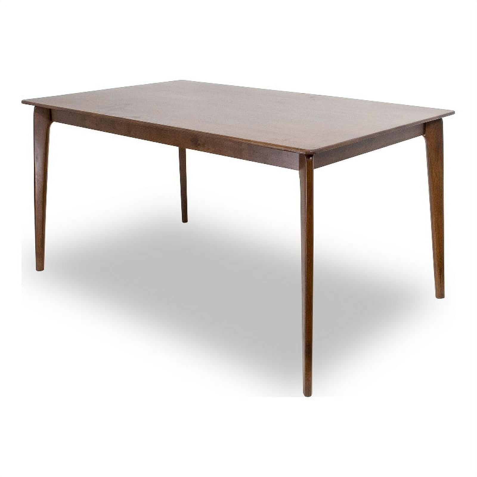 Mid-Century Modern Mel Walnut Wood Dining Table - Walmart.com