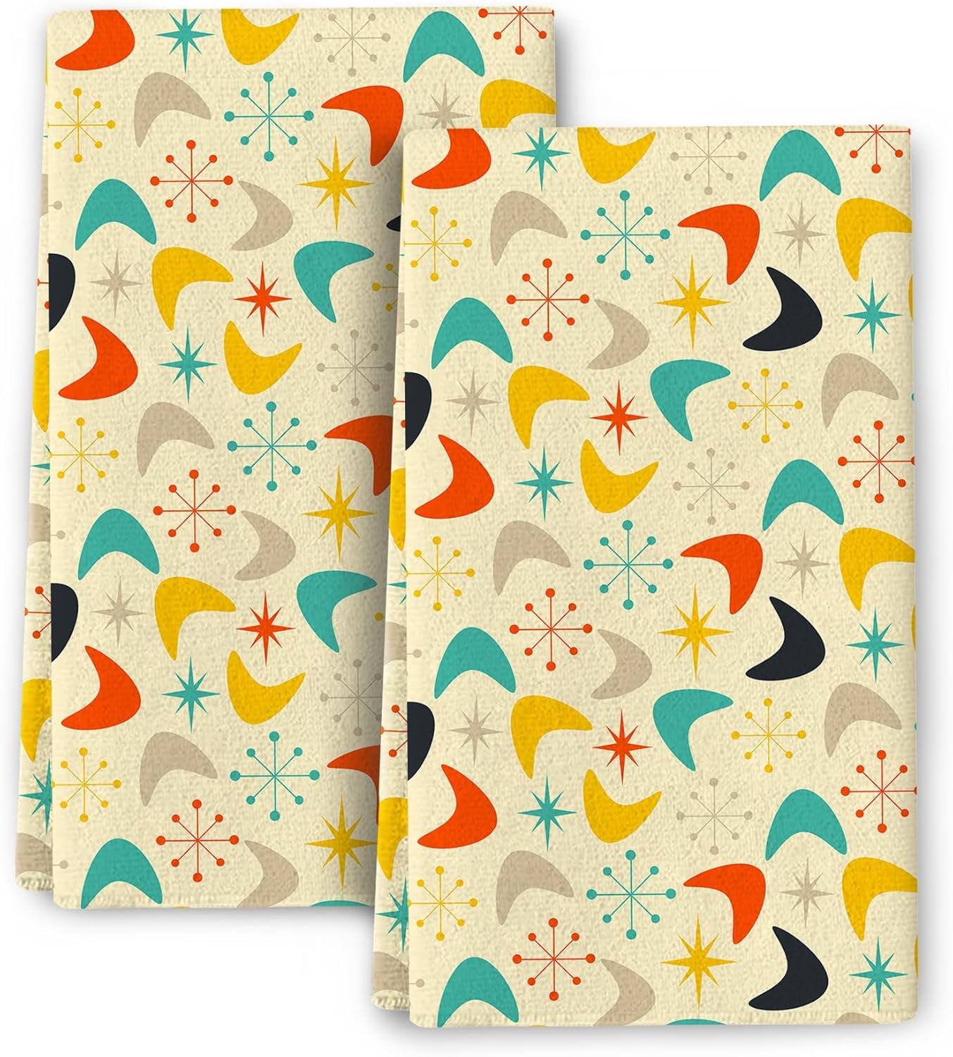 Mid Century Modern Retro Kitchen Towels, Vintage Dish Towels for ...