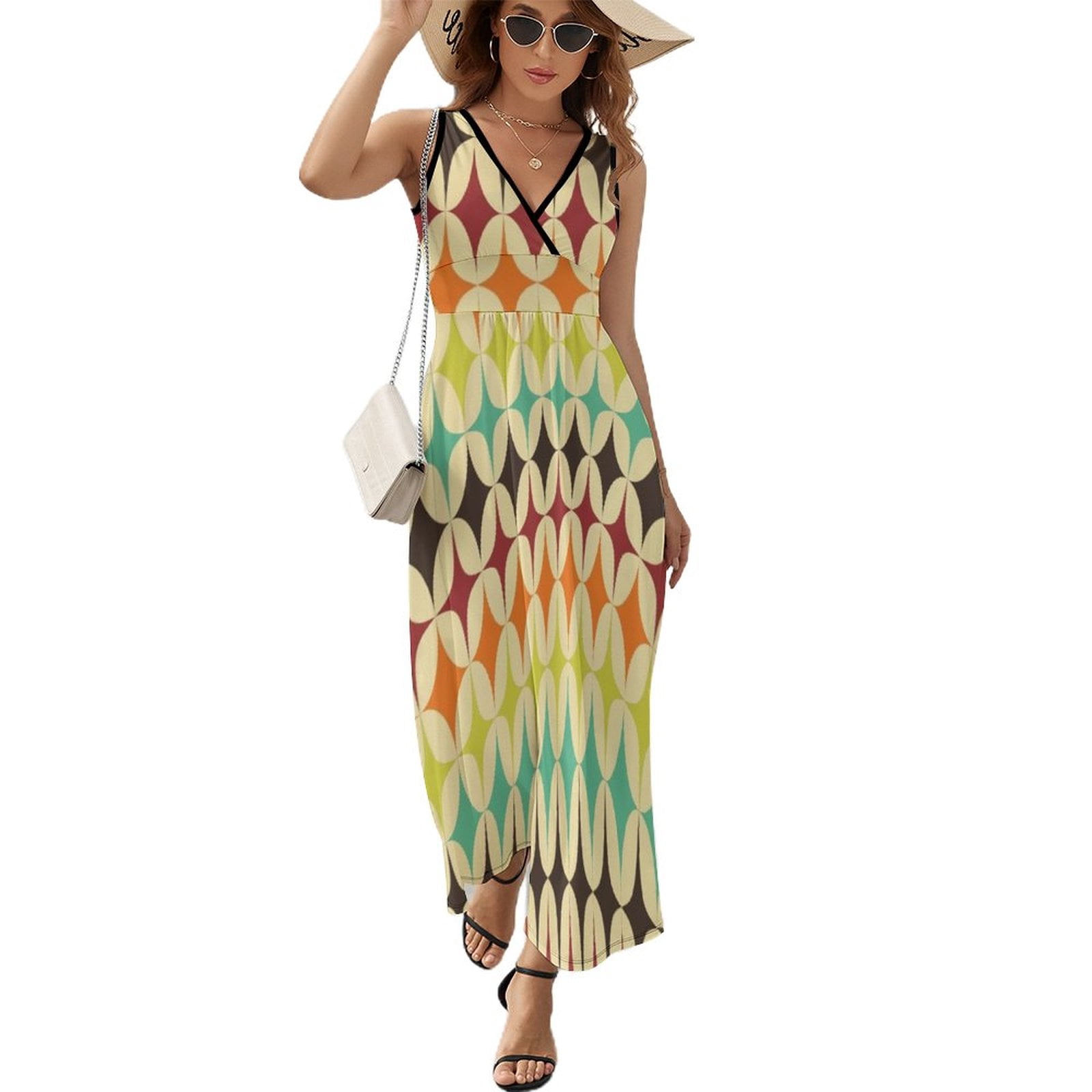 Mid Century Modern Sleeveless Dress Party dresses festival outfit women ...