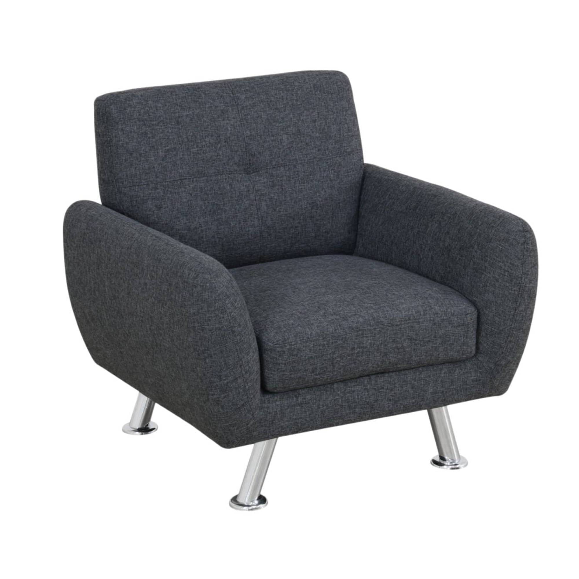 Mid Century Modern Sofa Couch Single Couches Chair with Metal Leg for ...
