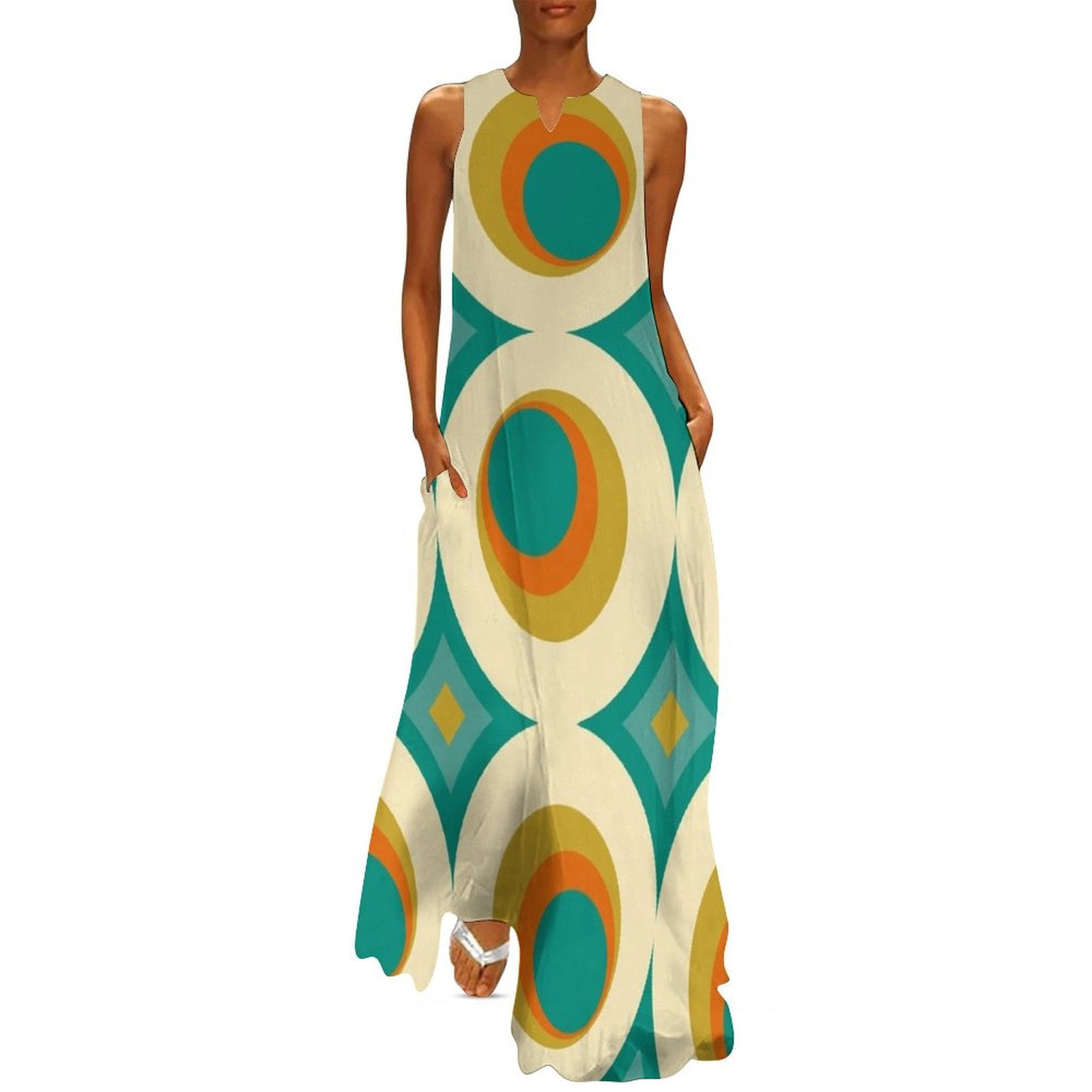 Mid-Century Modern Splash Long Dress Bride dresses dresses for special ...
