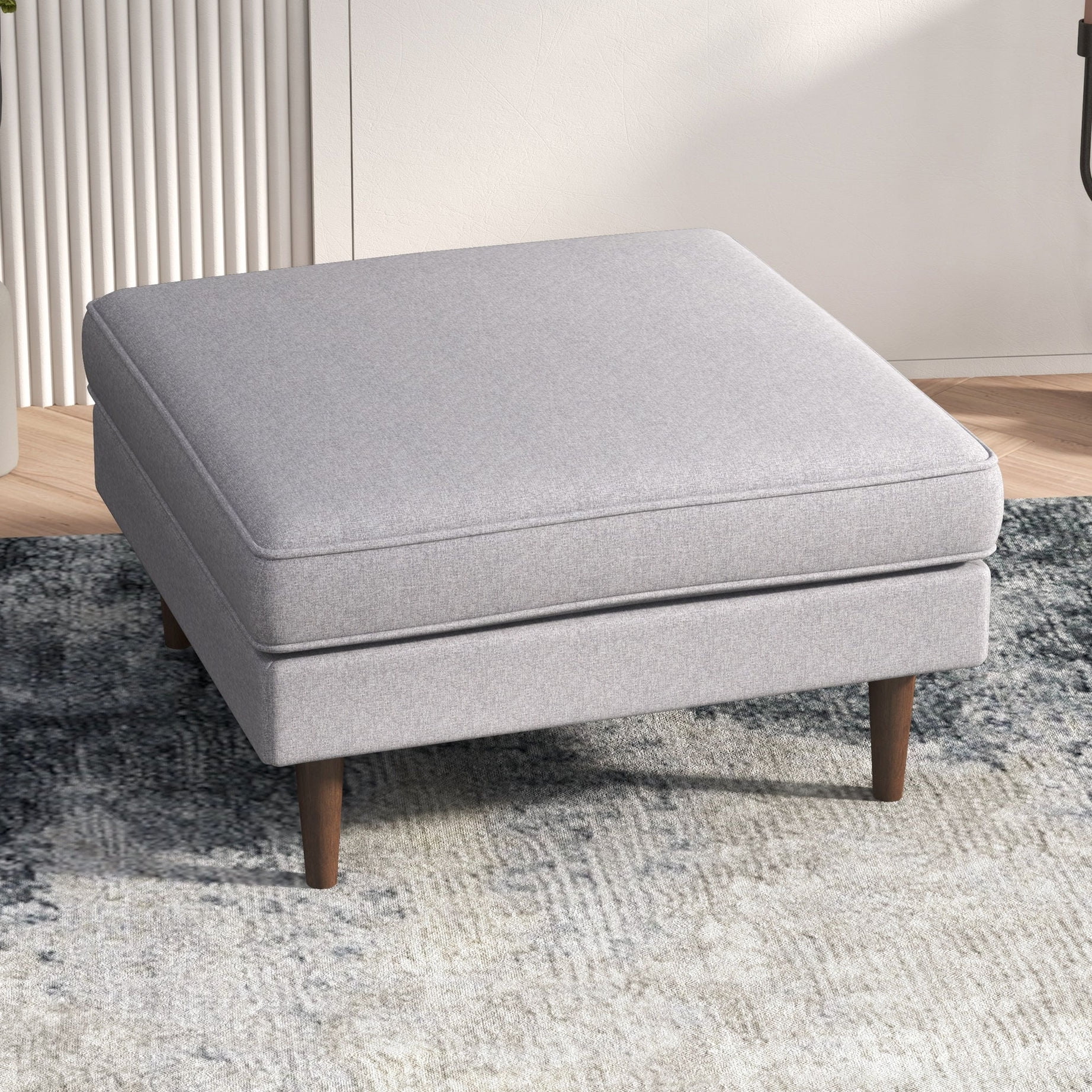 Mid - Century Modern Square Ottoman | Versatile Use in Different Areas ...