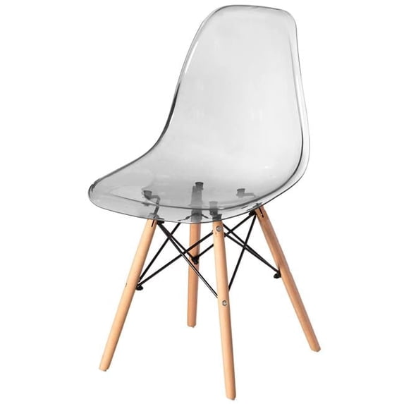 Mid-Century Modern Style Dining Chair with Wooden Dowel Eiffel Legs ...
