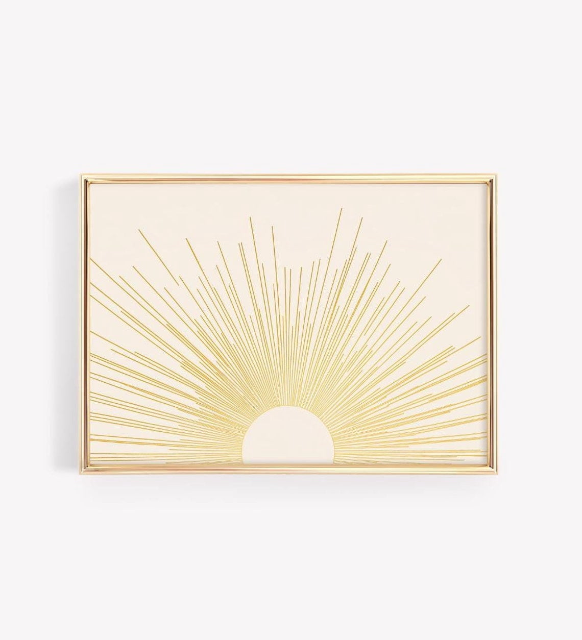 Mid Century Modern Sun Wall Art, Boho Abstract Sunshine Poster ...