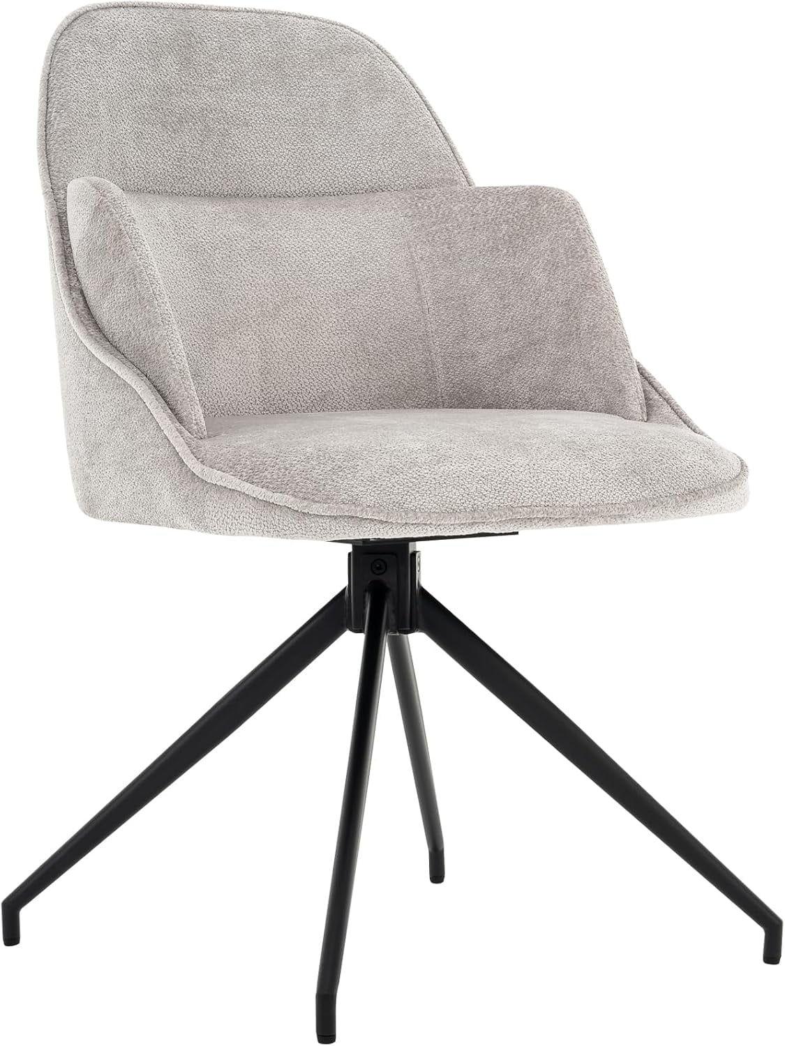 Mid Century Modern Swivel Accent Chair with Metal Legs, Home Office ...