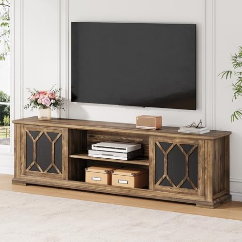 Mid Century Modern TV Stand for 65 Inch TV, Wooden Entertainment Center ...