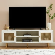 Better Homes & Gardens Springwood Cane TV Stand for TV's up to 65 ...