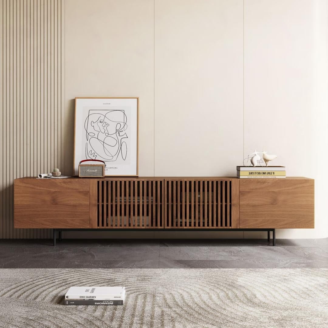 Bed Bath & Beyond Modern 94.48-inch TV Stand with 4 Cabinets for TVs Up ...