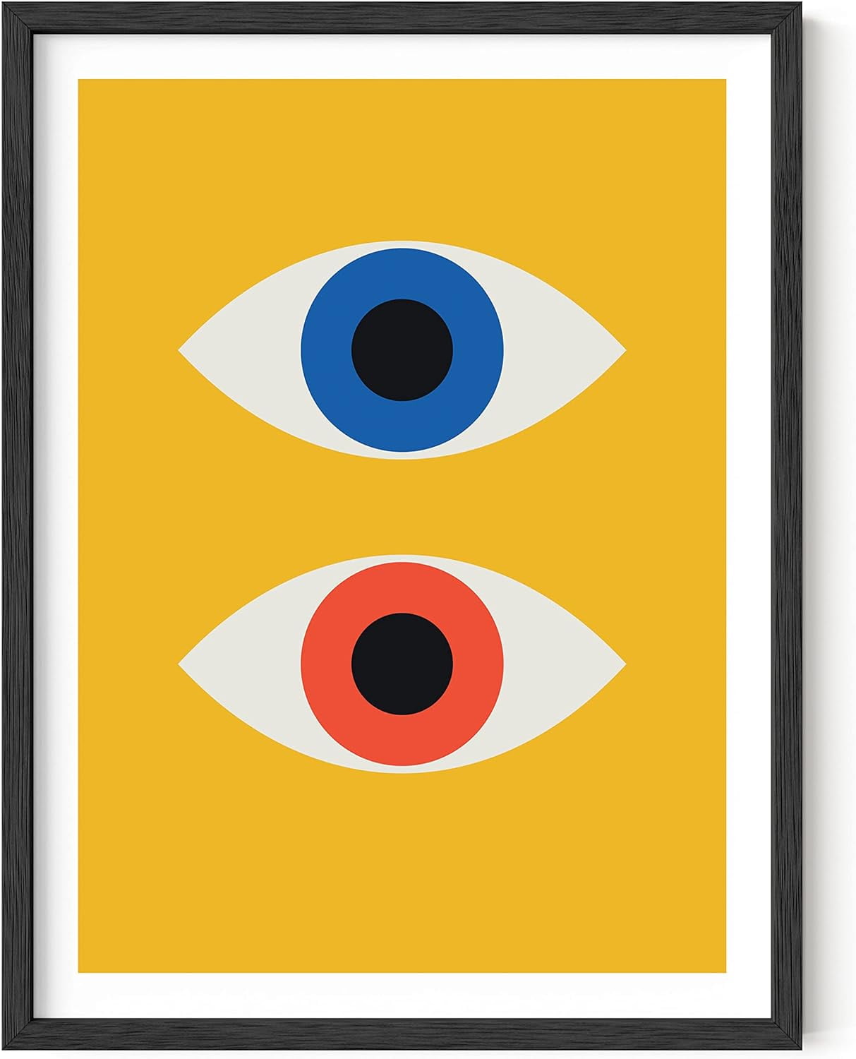 Mid Century Modern Wall Art Print - Retro Wall Art Evil Eye Decor ...