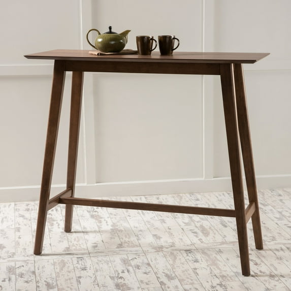 Mid Century Modern Walnut Bar Table | Well - Designed Frame ...