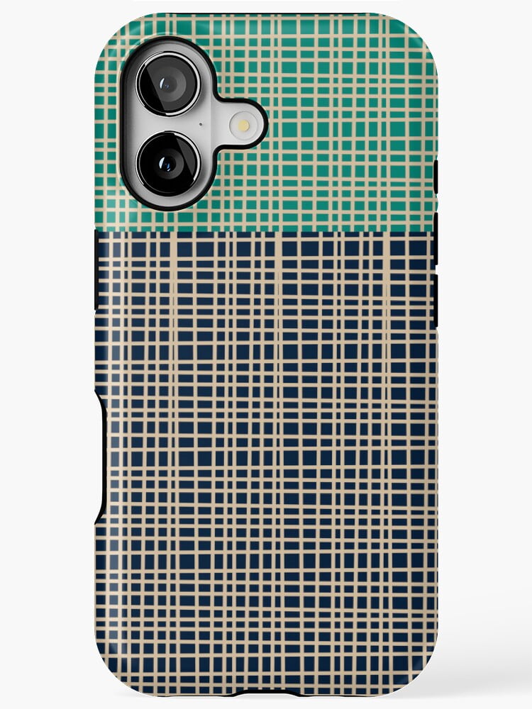 Mid Century Modern Woven Color Block iPhone Case 11 12 13 14 15 16 17 Pro Max - Walmart.com
