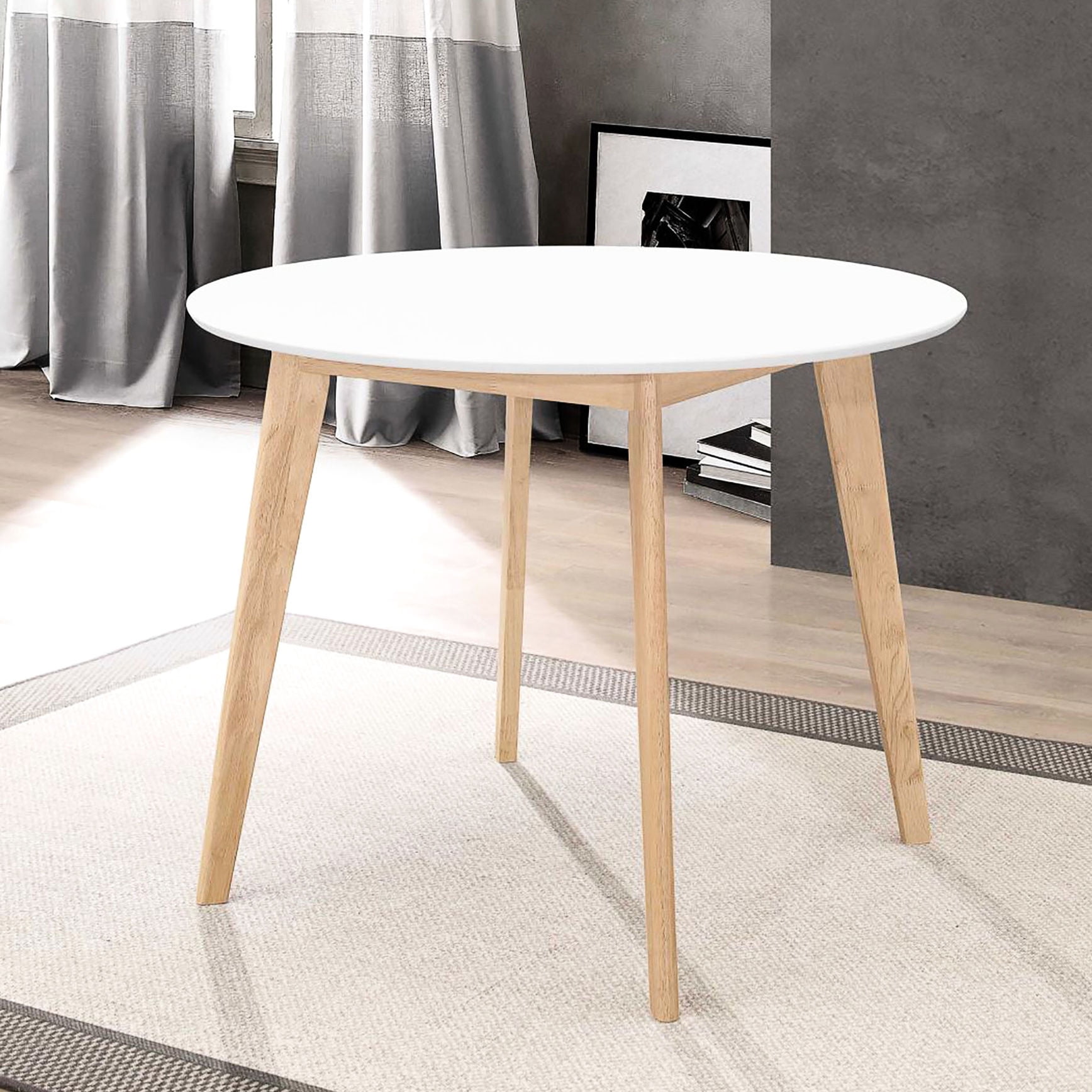Mid-Century Modern and Round Shape - Table for Kitchen Dining - Walmart.com