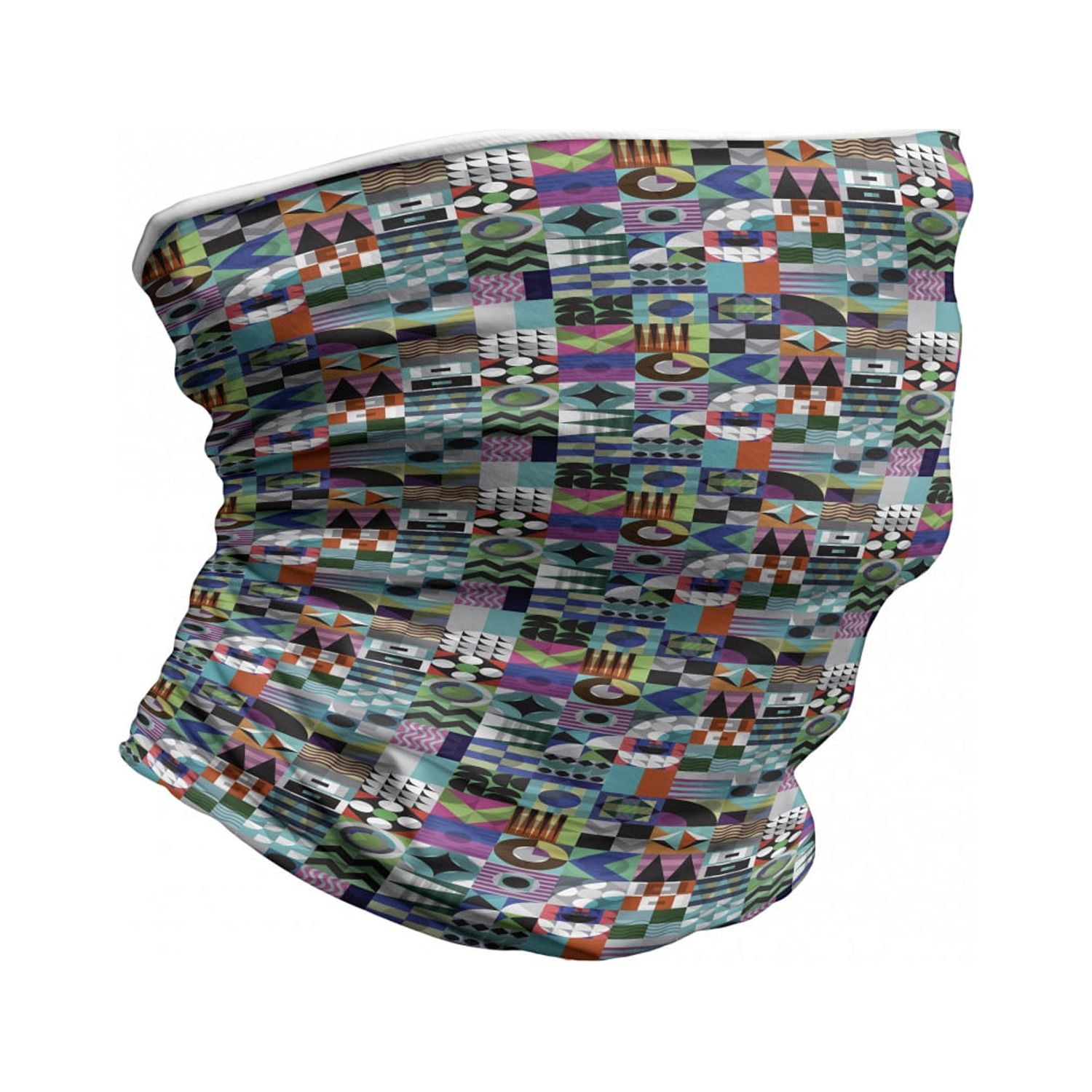 Mid Century Neck Gaiter, Various 60s Shapes, Unisex, Multicolor, by ...