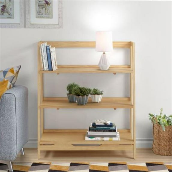 Mid Century Open Shelving Unit, Oak - Walmart.com