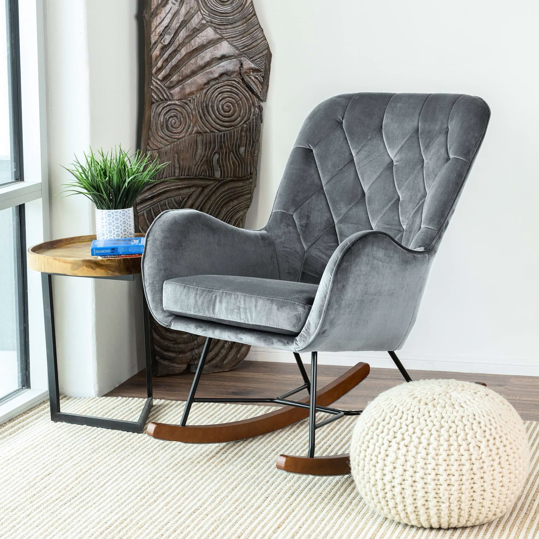 Mid-Century Rocking Chair+Easy Wipe Clean"-"Family Living Spaces/Guest ...