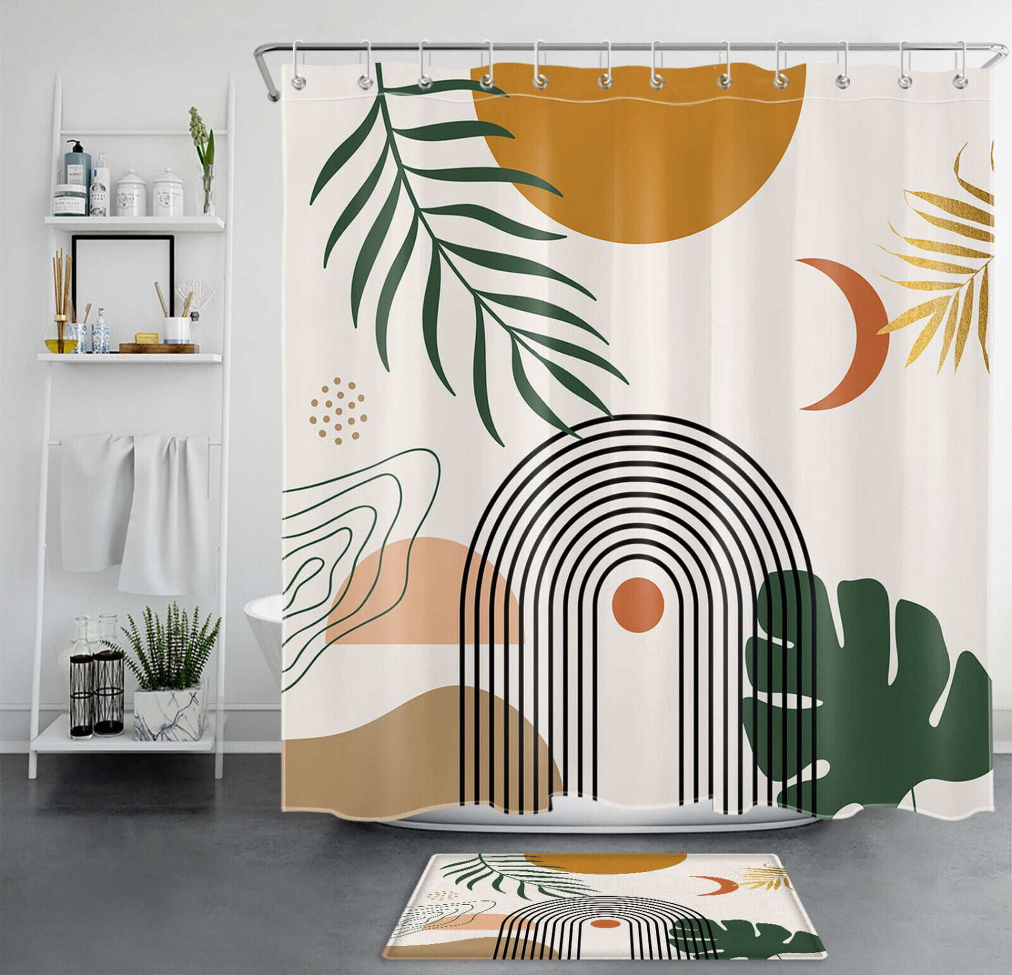 Mid Century Shower Curtain: Transform Your Bathroom into a Celestial Oasis - Walmart.com