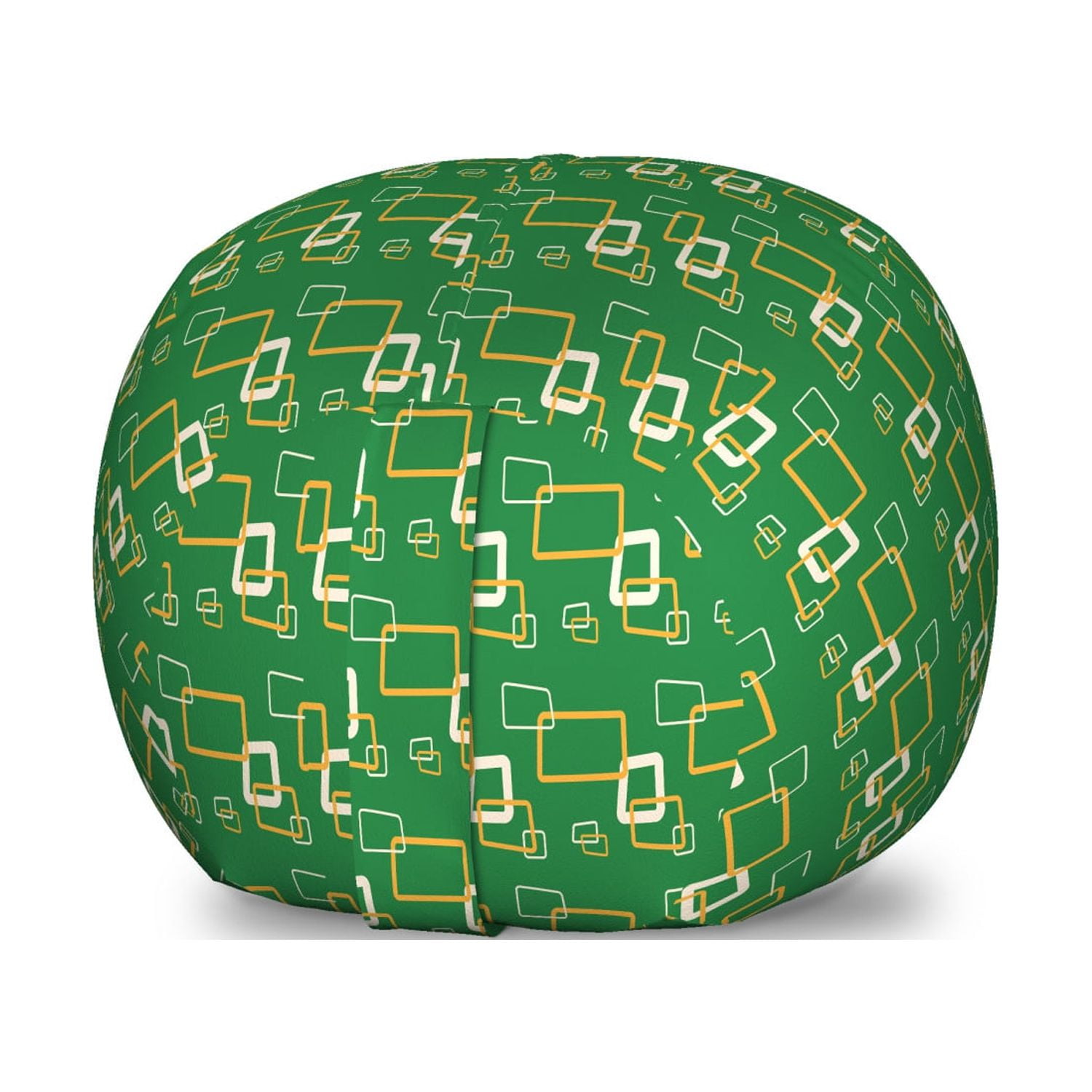 Mid Century Storage Toy Bag Chair, Geometric Pattern Art Print Designed ...