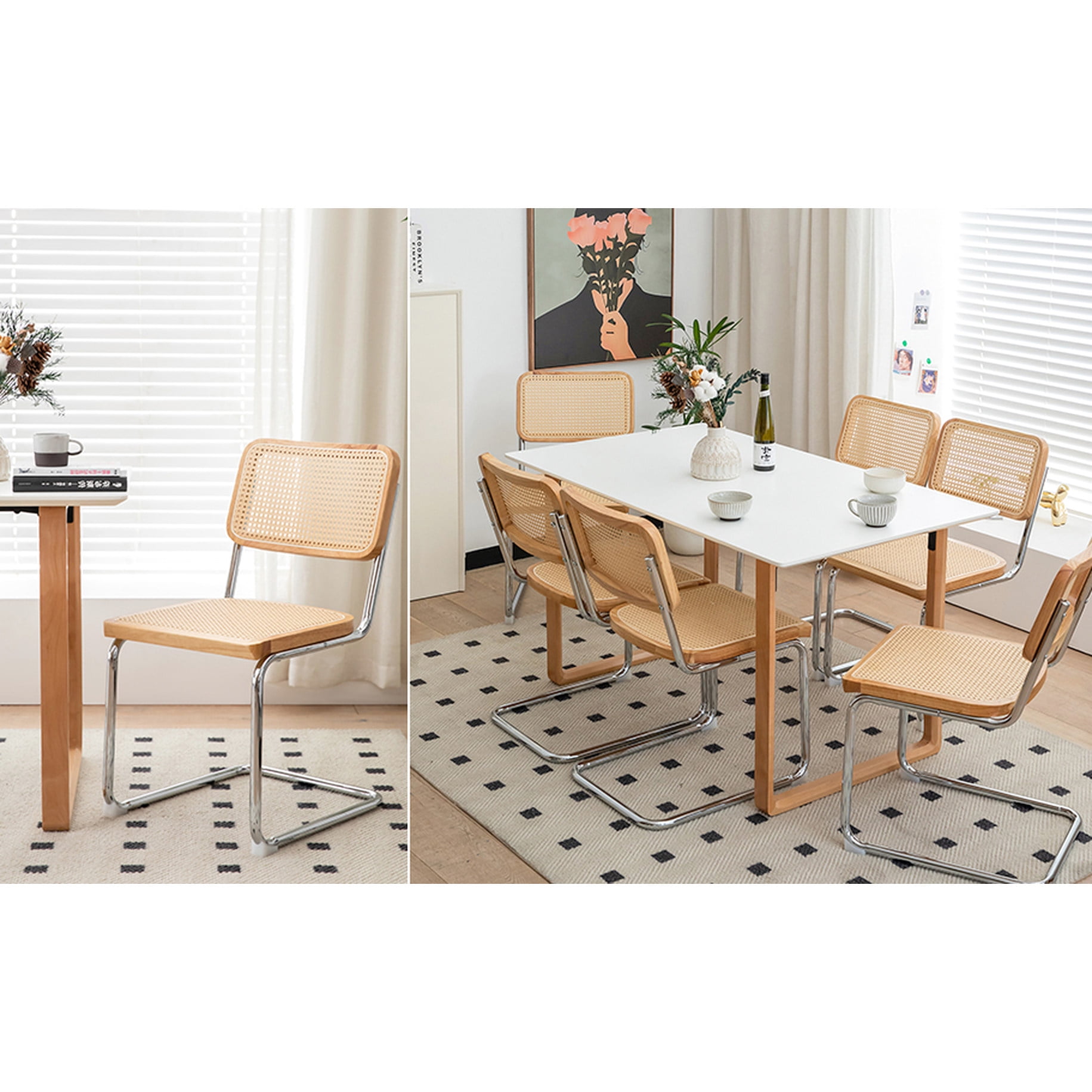 Mid Century Style Dining Chairs | Adaptable to Various Rooms | High ...