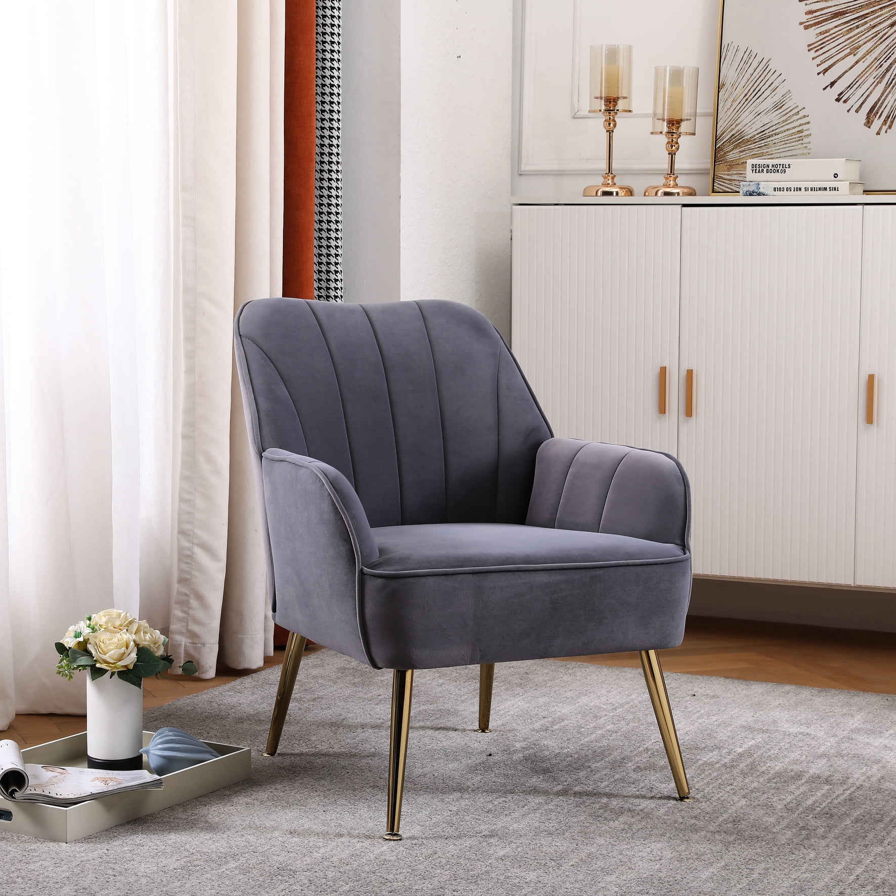 Mid Century Velvet Armchair | Appropriate for Residential and Non ...