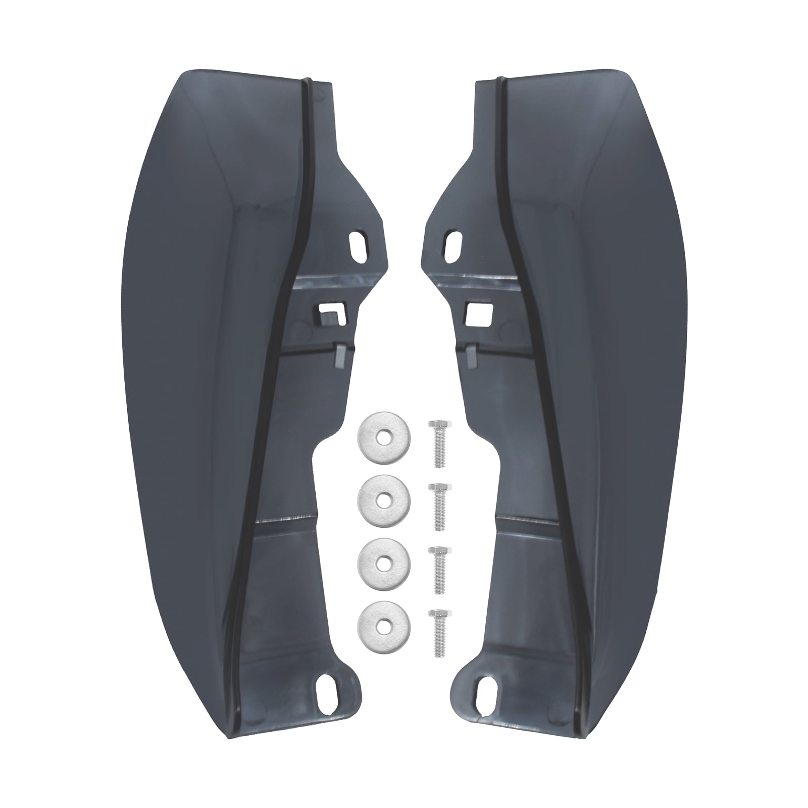 Mid-Frame Saddle Air Heat Deflector Black Shield Fit For Harley Touring ...