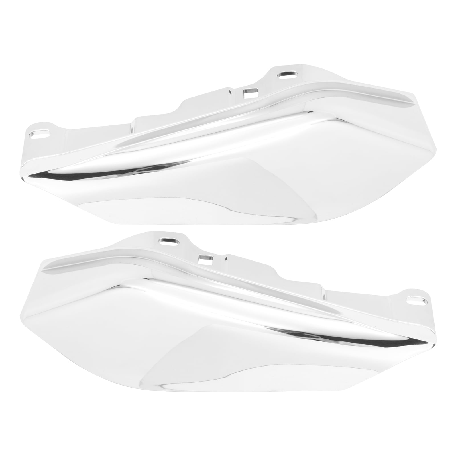 Mid-Frame Saddle Air Heat Deflector Chrome Shield Fit For Harley ...