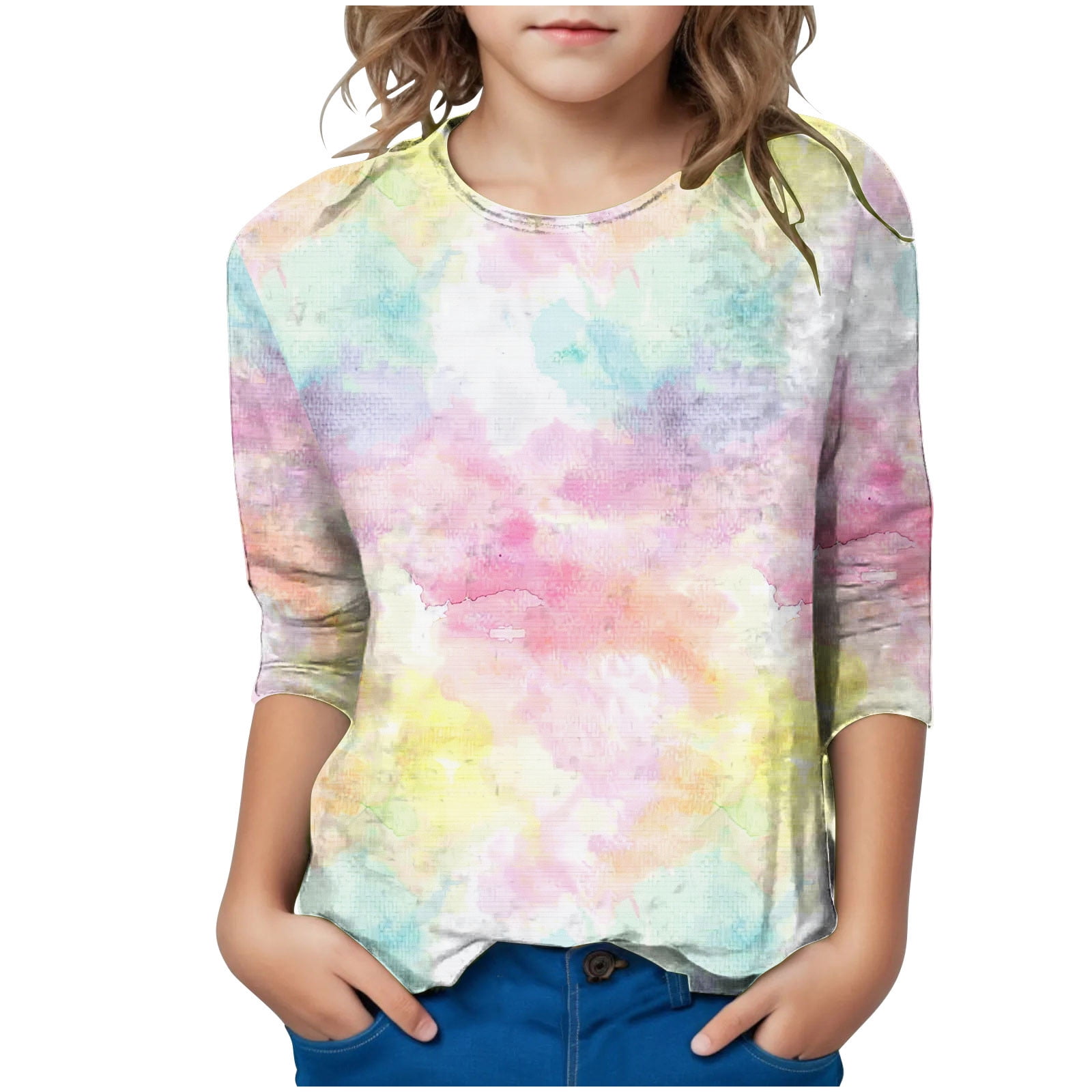 Mid Length Sleeve Shirts for Teen Loose Fitting Tee Shirts Graphic ...