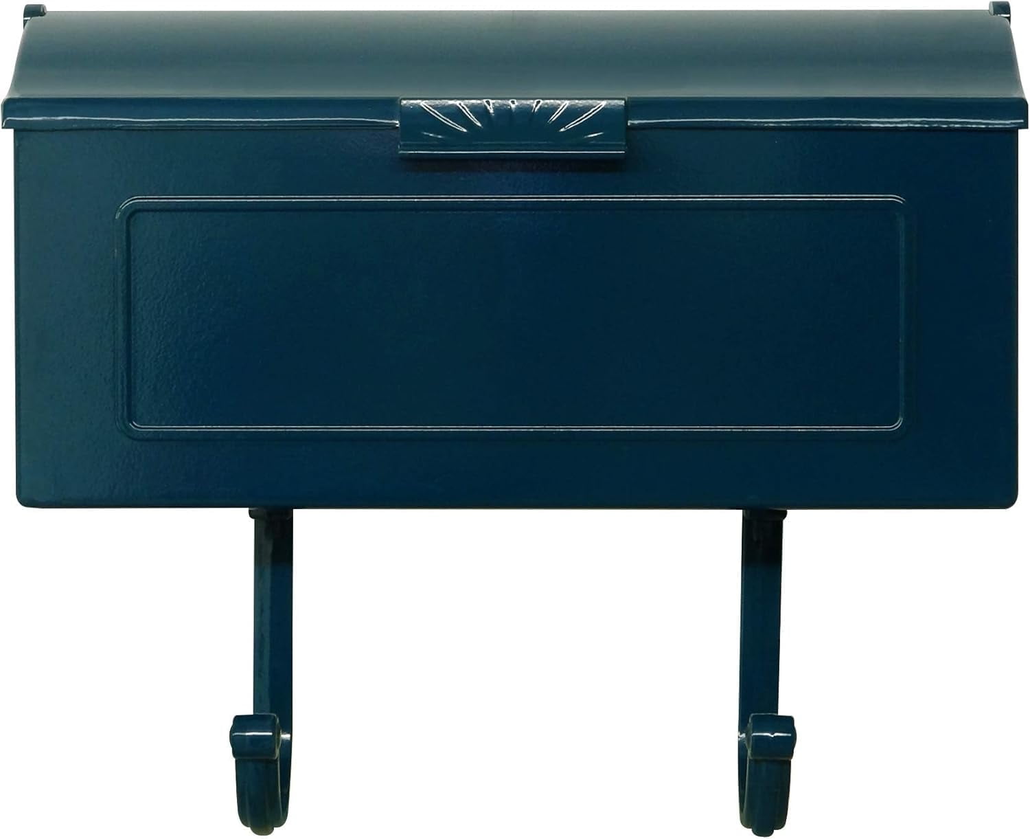 Mid Modern Nash Blue Horizontal Wall-Mounted Mailbox - Walmart.com