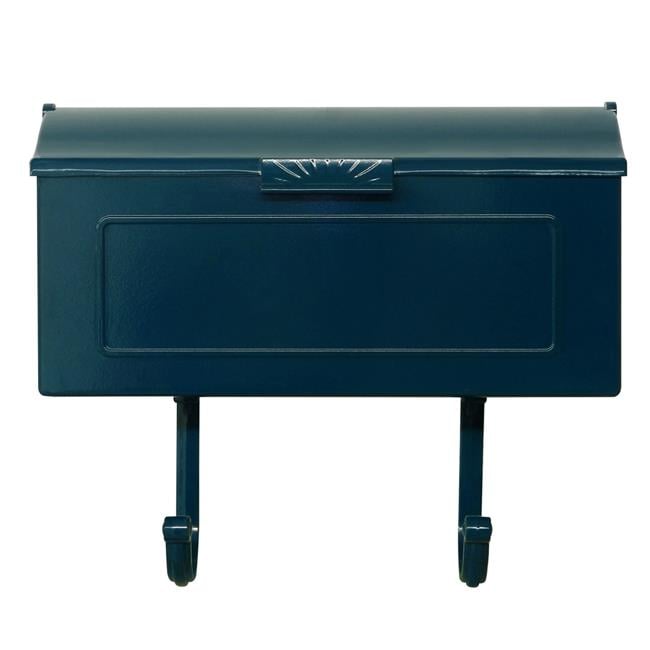 Mid Modern Nash Horizontal Mailbox, Blue - Walmart.com