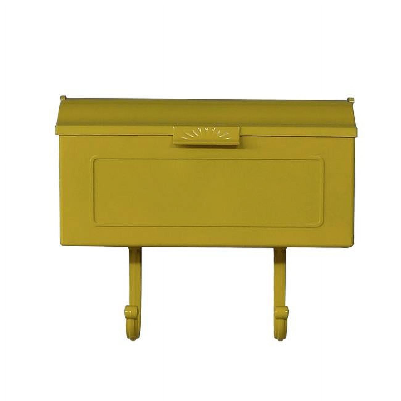 Mid Modern Nash Horizontal Mailbox, Yellow - Walmart.com