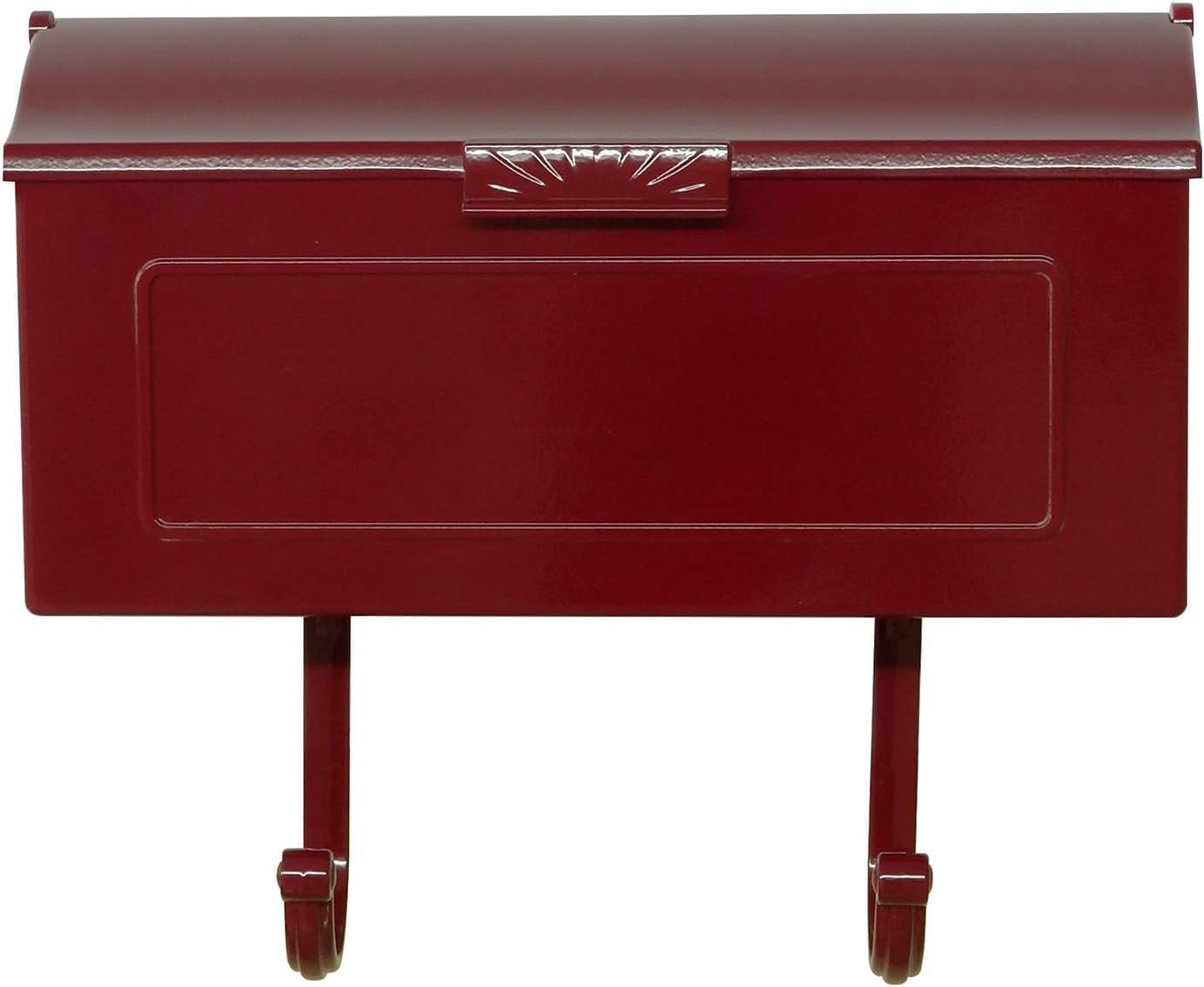 Mid Modern Nash Wine Horizontal Wall-Mounted Mailbox - Walmart.com