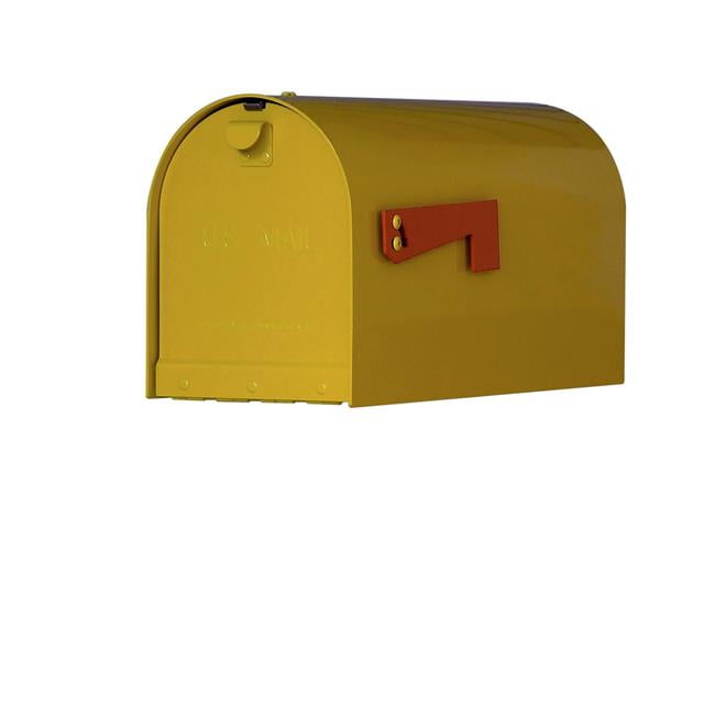 Mid Modern Rigby Curbside Mailbox, Yellow - Walmart.com