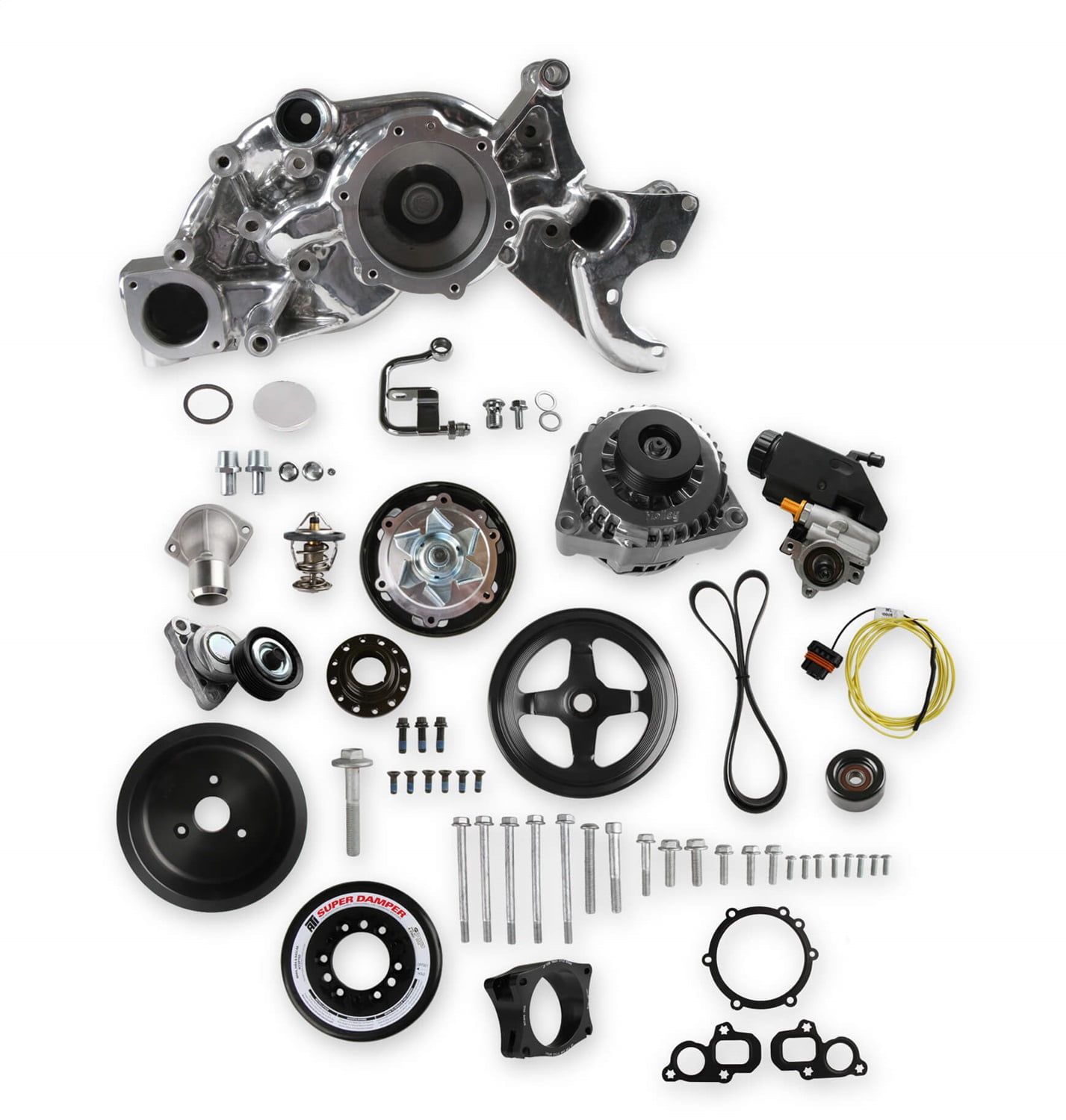 Mid-Mount Accessory Drive System Kit Fits select: 2014-2019 CHEVROLET ...